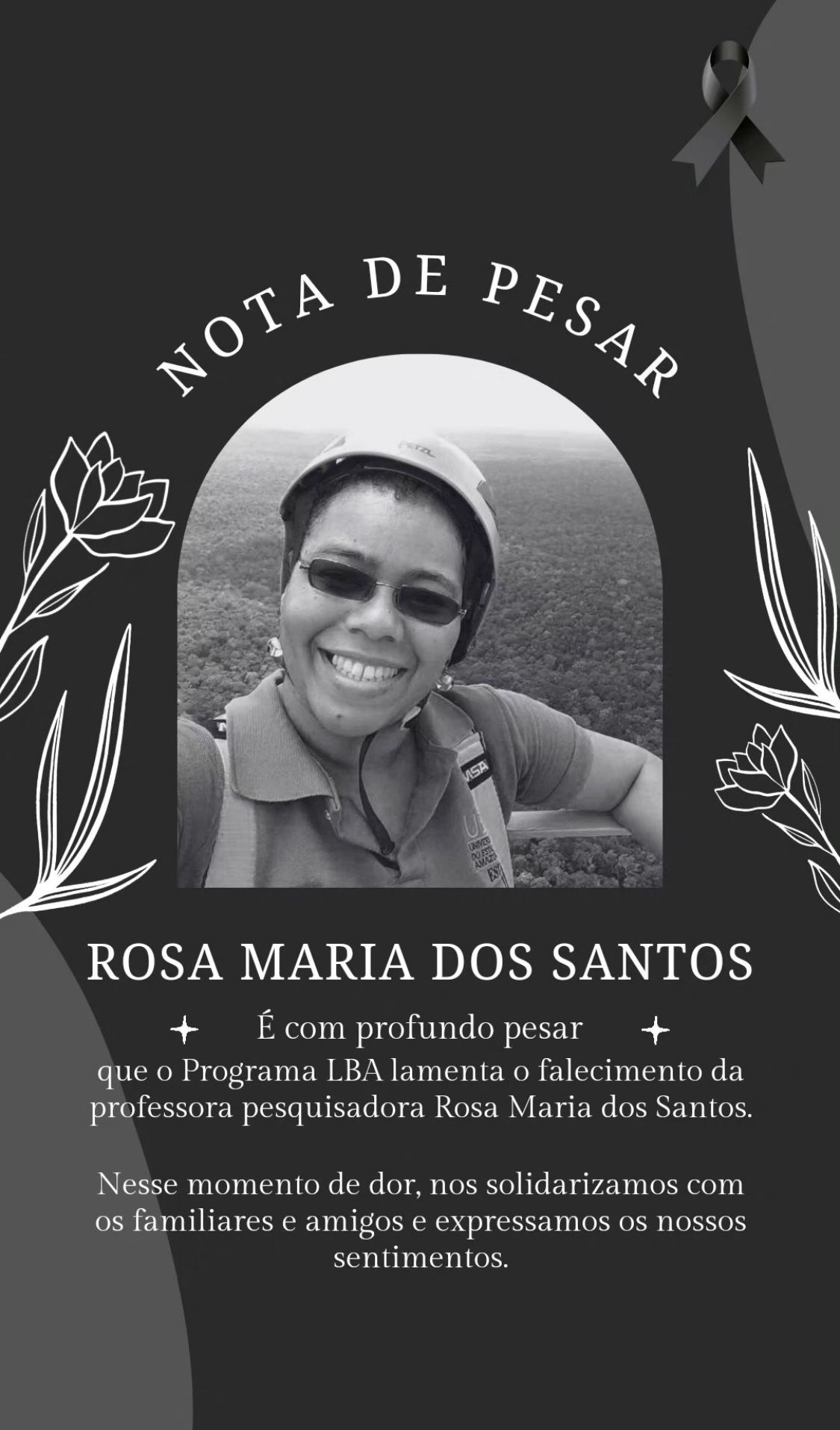 Mourning for Dr. Rosa Maria Nascimento dos Santos - ATTO - Amazon Tall ...